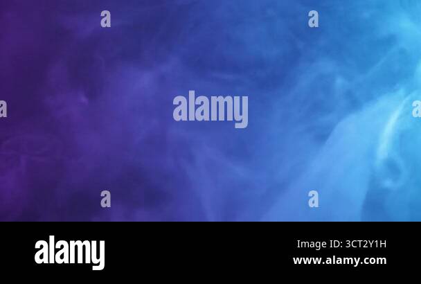 Neon steam. Color ink flow. Defocused blue purple smog texture splash ...