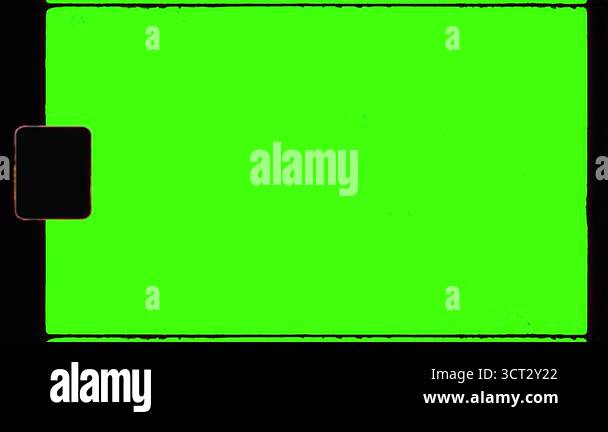 Green Screen Analog 8mm Film Overlay with Sprocket, Letterbox and Clean ...