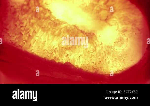 Light ink. Blend color. Defocused yellow red pink water liquid paint ...