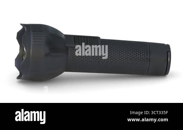 simple flashlight on white background Stock Video Footage - Alamy