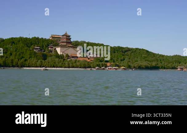 Tower of Fragrance of Buddha, Summer Palace, Beijing, China. Chinese ...