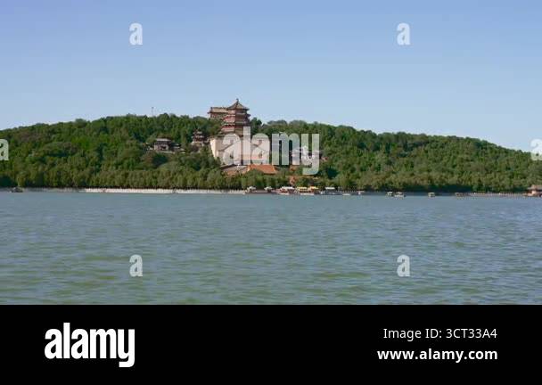 Tower of Fragrance of Buddha, Summer Palace, Beijing, China. Chinese ...