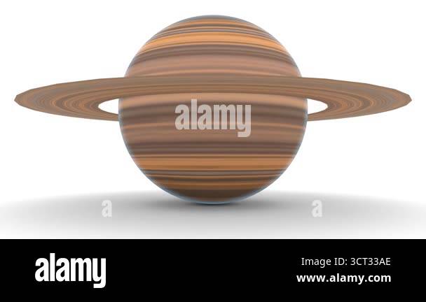 rotation of the planet saturn Stock Video Footage - Alamy