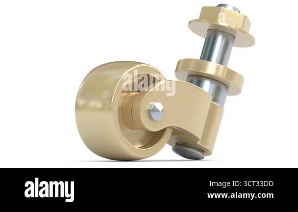 metal wheel animation. 3d and computer rendering animation video with ...