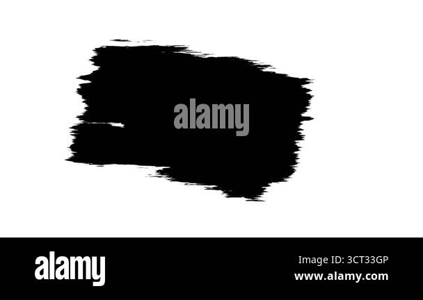 paintbrush grunge brush frame for titles and opener, green screen ink ...