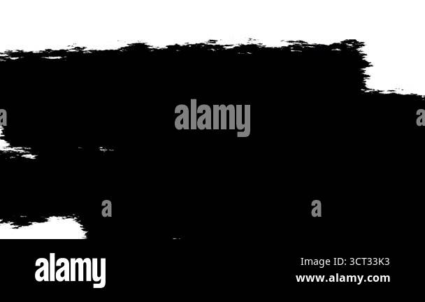 green screen chroma key brush stroke tick and cross signs animation ...