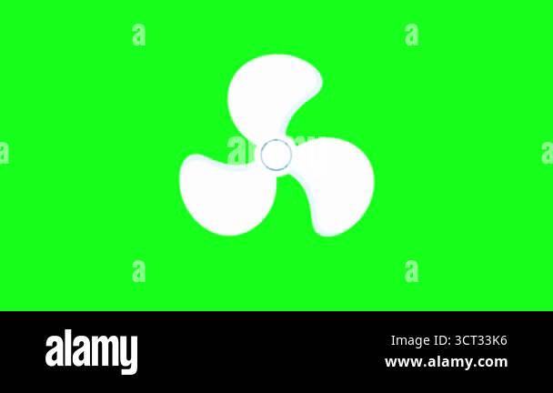 propeller, rotating fan propeller animated rotating fan propeller green screen croma 4k looping ...