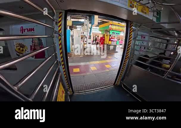 Mumbai AC Local Train Journey Inside View Stock Video Footage - Alamy