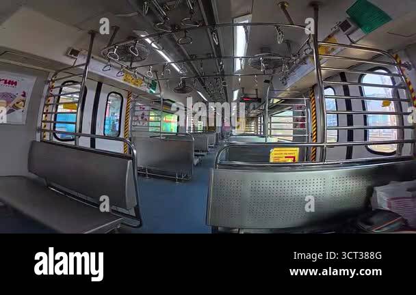 Mumbai AC Local Train Journey Inside View Stock Video Footage - Alamy