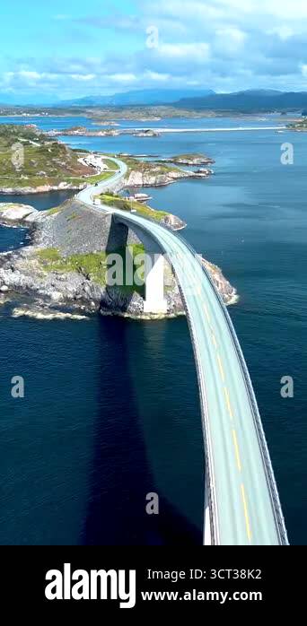 Explore the spectacular Atlantic Ocean Road in Norway, where dramatic ...