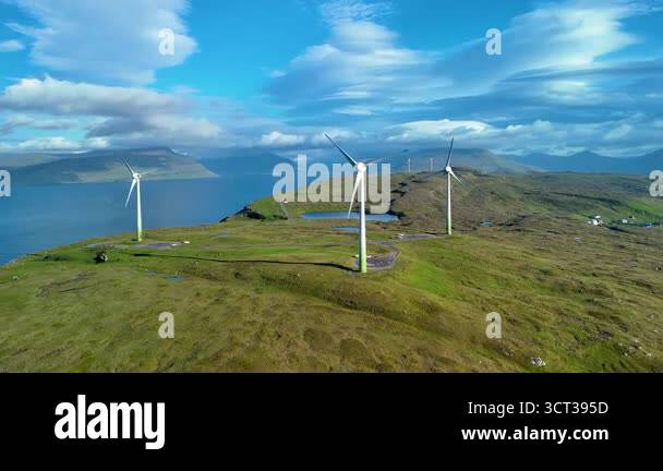 Discover the impressive wind turbines set against the breathtaking ...