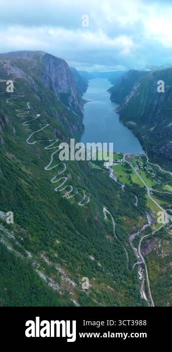 Discover the stunning views of Lysebotn, Norway, where winding roads ...