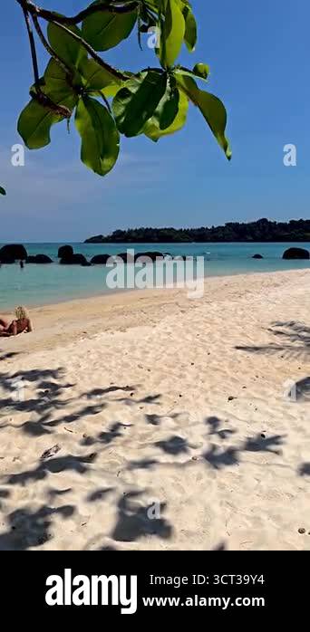 A stunning view of the tranquil beaches on Koh Kham Island, Thailand ...