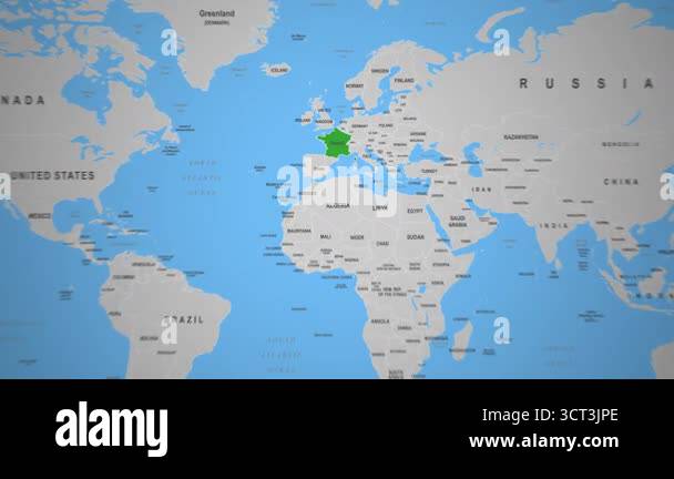 France world map Stock Videos & Footage - HD and 4K Video Clips - Alamy