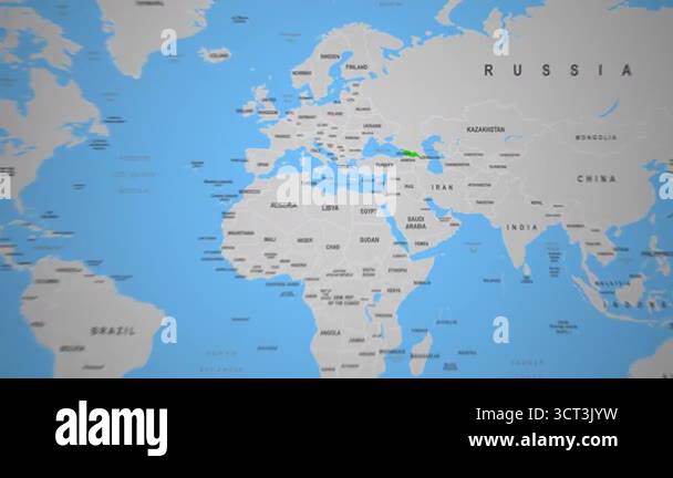 Georgia 2d animation map Europe country location illustration geography ...