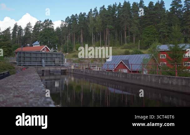 Jaala, Finland - August 23, 2025 - Hydroelectric power plant at the ...