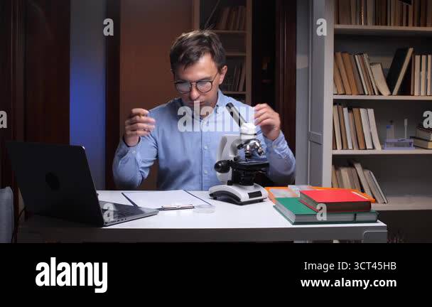 scientist shrugs during research, expresses disappointment and failure ...