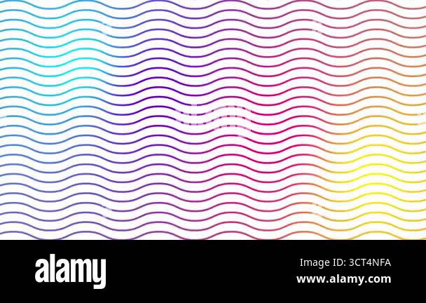 Animated pink blue wavy lines. Linear background. Decorative pattern ...