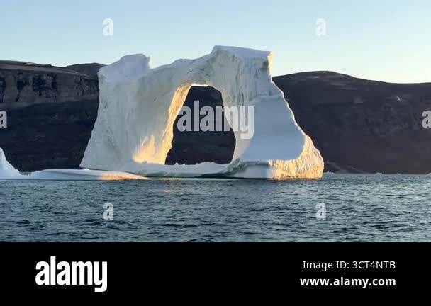 Nature is the best sculptor. Greenland, in Baffin Bay with ice floes ...
