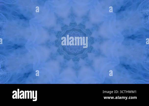 An indescribable amazing beautiful blue snowflake mandala ...
