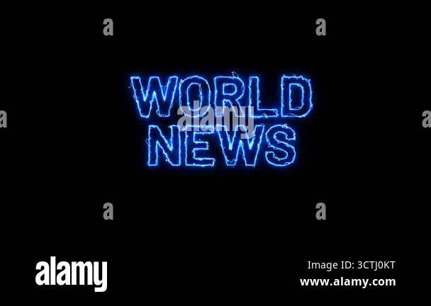 Dynamic News based animated text ideal for broadcasts, news intros ...