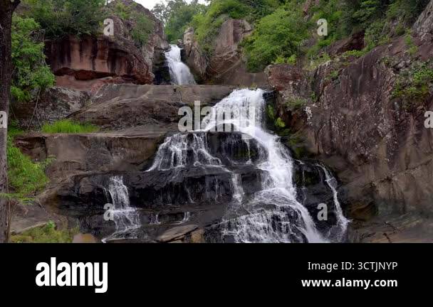 2nd tiered Chat trakan waterfall at chat trakan national park ...
