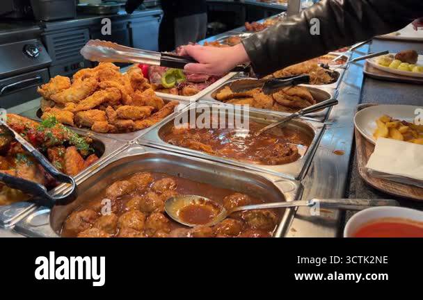 View food in open buffet Stock Videos & Footage - HD and 4K Video Clips ...