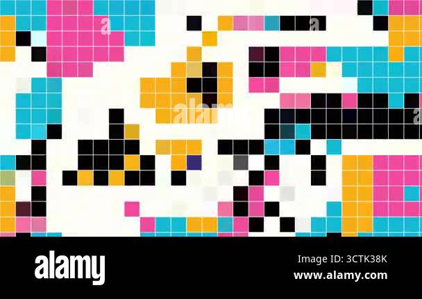Moving geometric pattern pixels Stock Videos & Footage - HD and 4K ...