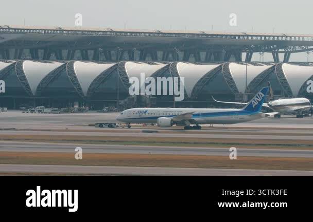BANGKOK, THAILAND - MARCH 16, 2025: All Nippon Airways Boeing 787 ...