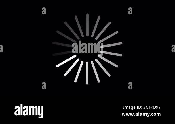Loading circle line animation for footage loading icon suitable for ...