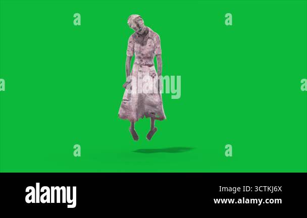 Green Screen Diabolical Nurse Floatscycle Horror Halloween 3D ...