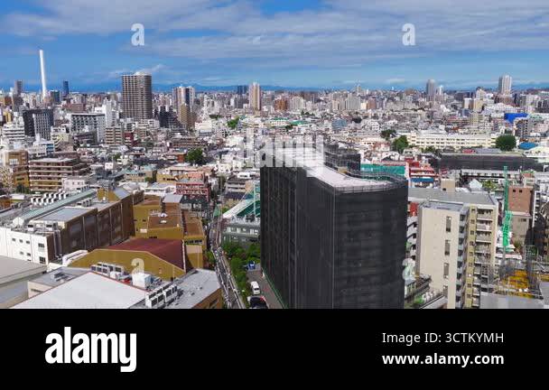 Aerial view of Tokyo, Japan, showcasing high rise buildings ...