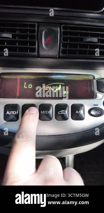 climate control in a car. analog instruments in a car. climate control ...