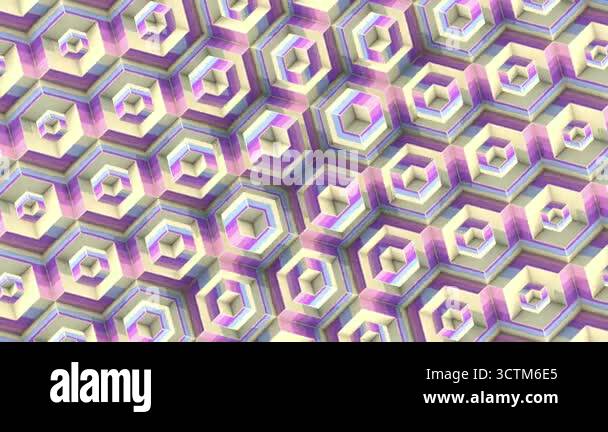 Symmetrical loop animation with transforming cubes forming a dynamic ...