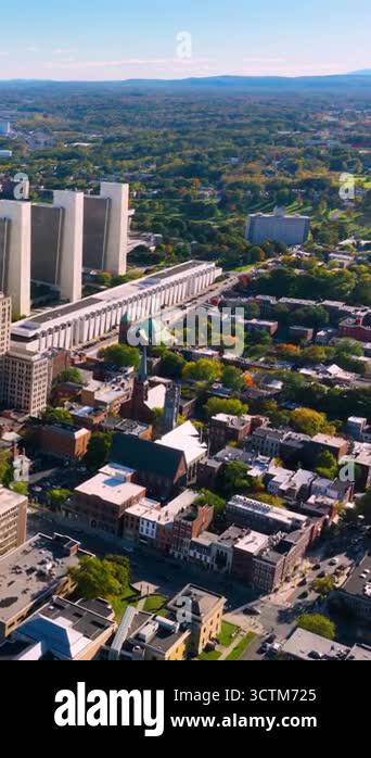 From above, Albany reveals of government buildings and historic ...