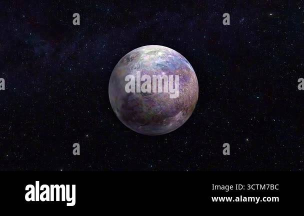 3D animation of Nereid, Neptunes distant moon, showing highly eccentric ...