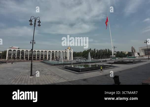 Bishkek, Kyrgyzstan - June 8, 2025 - the famous Ala Too Square in ...