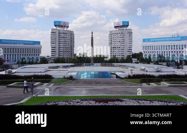 Almaty, Kazakhstan - June 16, 2025 - Republic Square (Independence ...