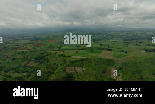 Cultivable land and greenery forest in Bukidnon, Mindanao, Philippines ...