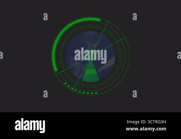 Abstract animation of round impulse line. Design element for user ...
