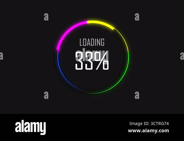 Colorful Loading Circle Progress Loading Bar Ui Indicator Loading