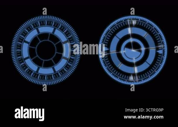 HUD Elements UI Elements. HUD Concept. Radial futuristic interface ...