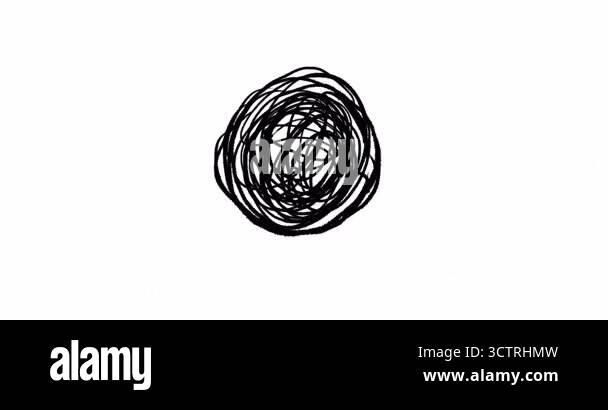 Hand drawn animation of grunge scribble Stock Video Footage - Alamy