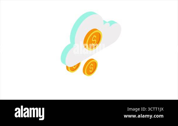Cloud Money Animation MP4 file Stock Video Footage - Alamy