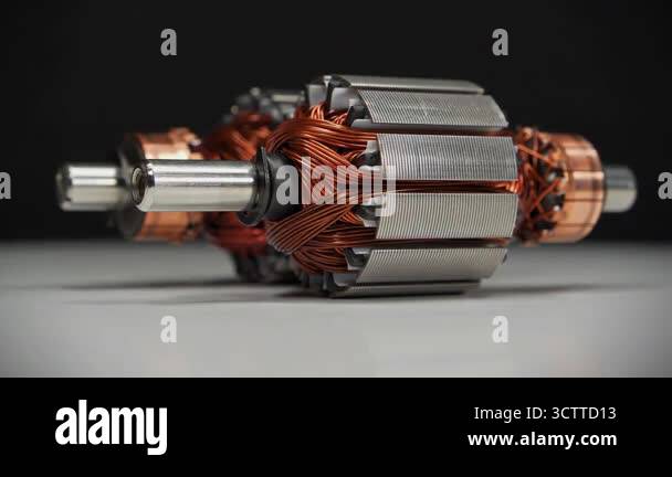 Two rotors or armatures with copper coil from electric motors from ...