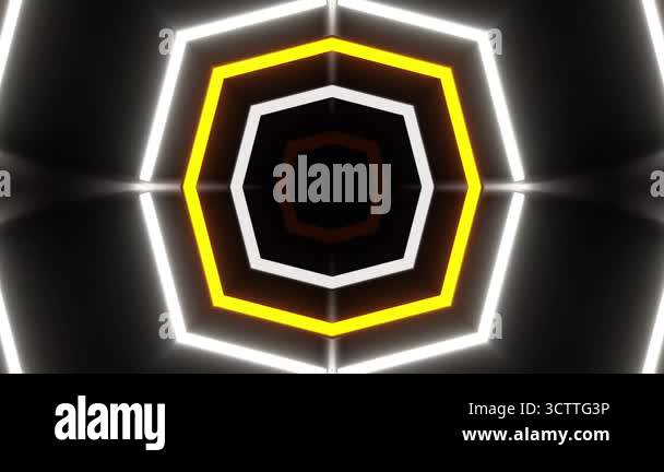 3 d rendering of a glowing neon lights with a black background Stock ...