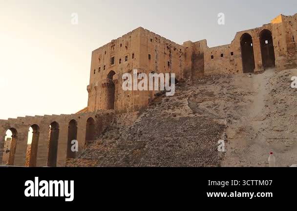 Ancient Citadel of Aleppo in Syria, one of the oldest castles in the ...