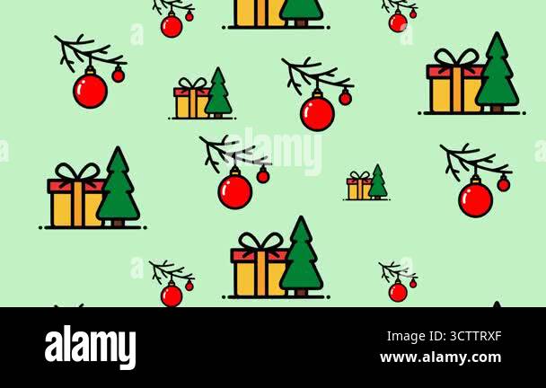Festive pattern featuring cartoon Stock Videos & Footage - HD and 4K ...