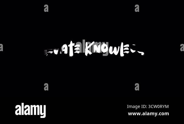 Elevate Knowledge-Motivational Quote Typography Text Animation Grunge Transition Dissolve Effect ...