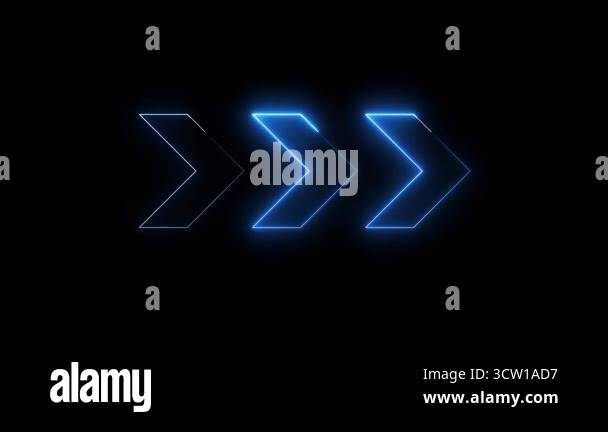 Blue arrow sign animation loop Stock Video Footage - Alamy